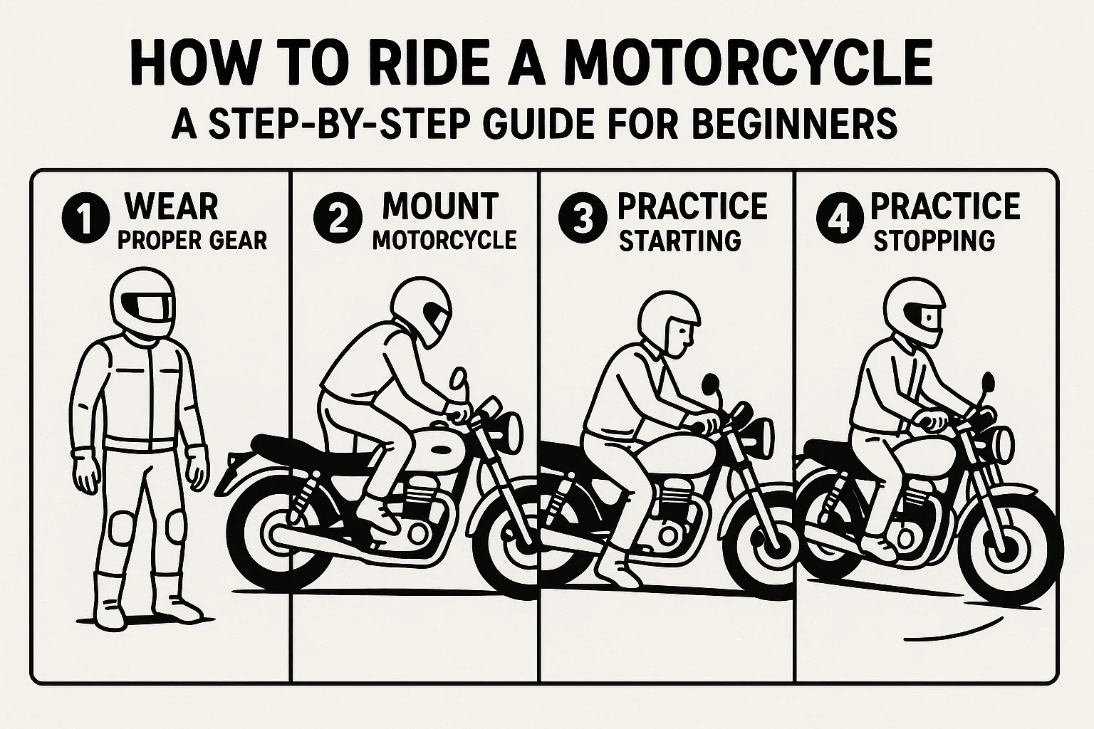 How to Ride a Motorcycle: A Step-by-Step Guide for Beginners